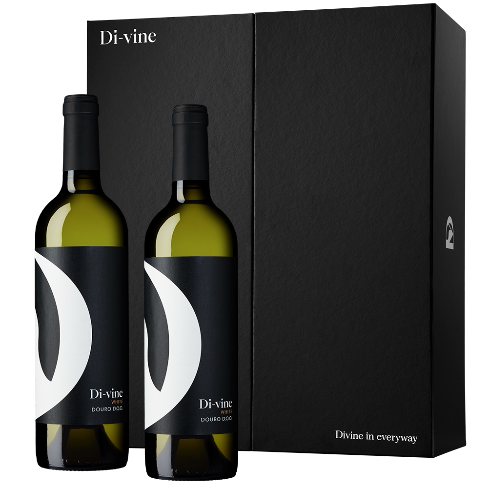 Duo of Di-vine white in elevator gift box